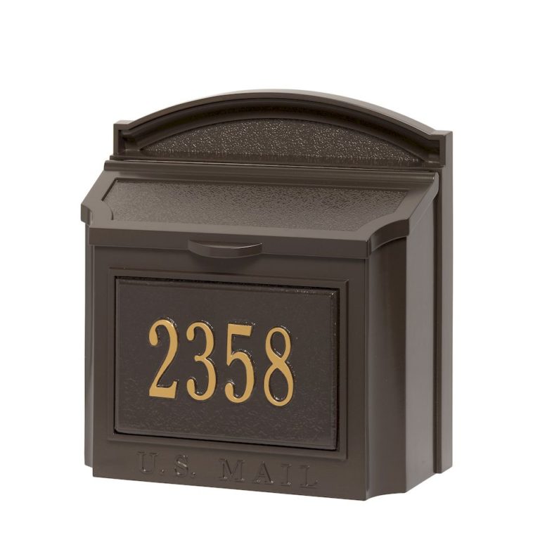 Whitehall Wall Mailbox & Custom Cast Address Plaque