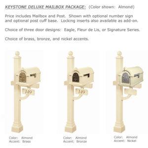 Keystone Mailbox and Deluxe Post Package
