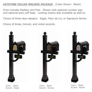 Keystone Mailbox and Deluxe Post Package