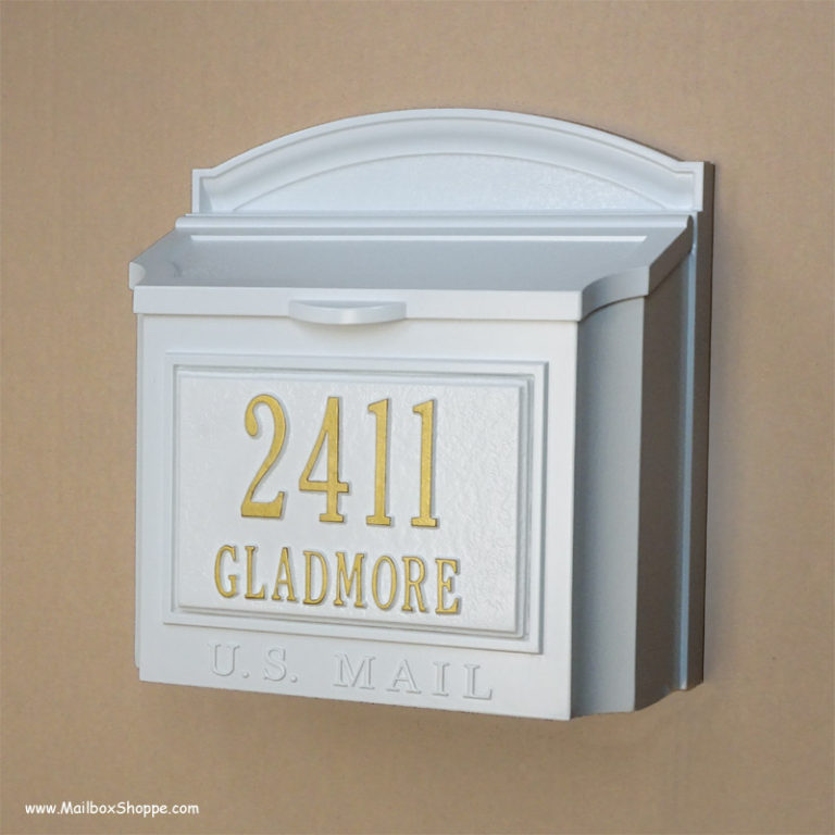 Whitehall Wall Mailbox & Custom Cast Address Plaque