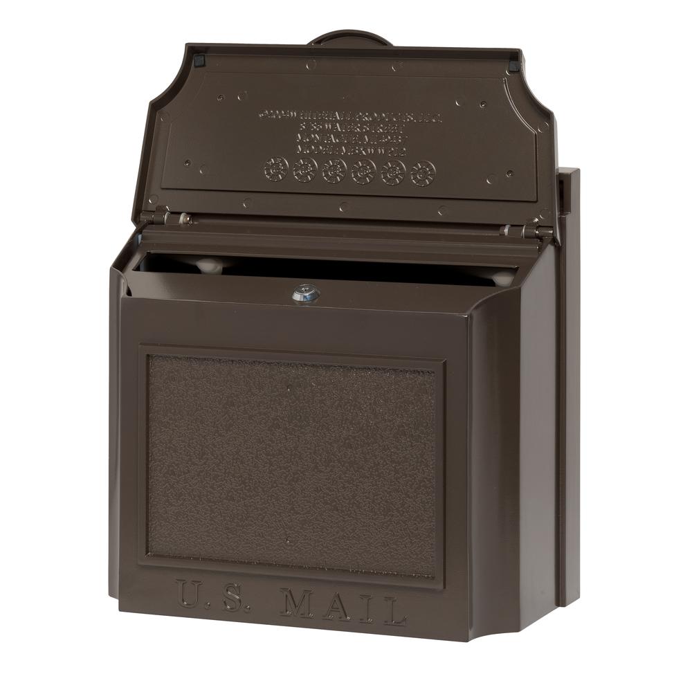 Curb Appeal Locking Mail Box Whitehall Extra Large Locking Wall Mailbox ...