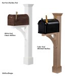 Hartford Vinyl Mailbox Post