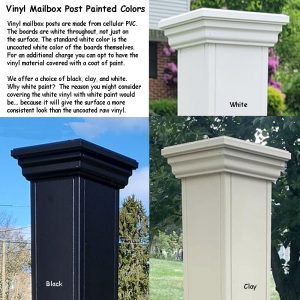 Dover Vinyl Mailbox Post