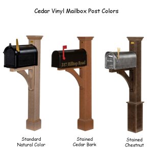 Dover Vinyl Mailbox Post