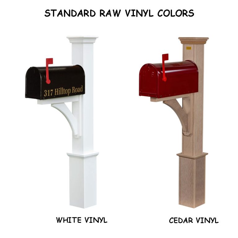 Annapolis Vinyl Mailbox Post