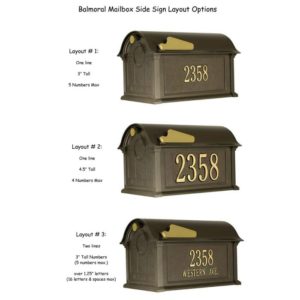Whitehall Balmoral Mailbox Package