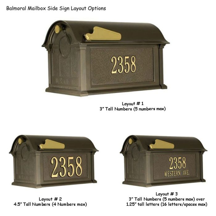Whitehall Balmoral Mailbox Package