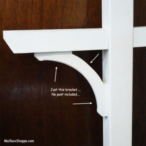 Replacement "Walpole" Wood Mailbox Bracket - Mailbox Shoppe