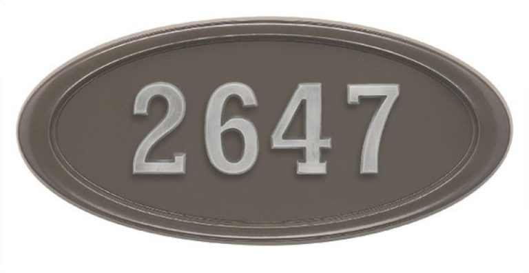 Housemark Sign - Large Oval - Mailbox Shoppe