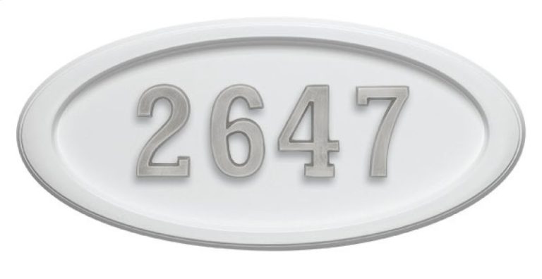 Housemark Sign - Large Oval - Mailbox Shoppe