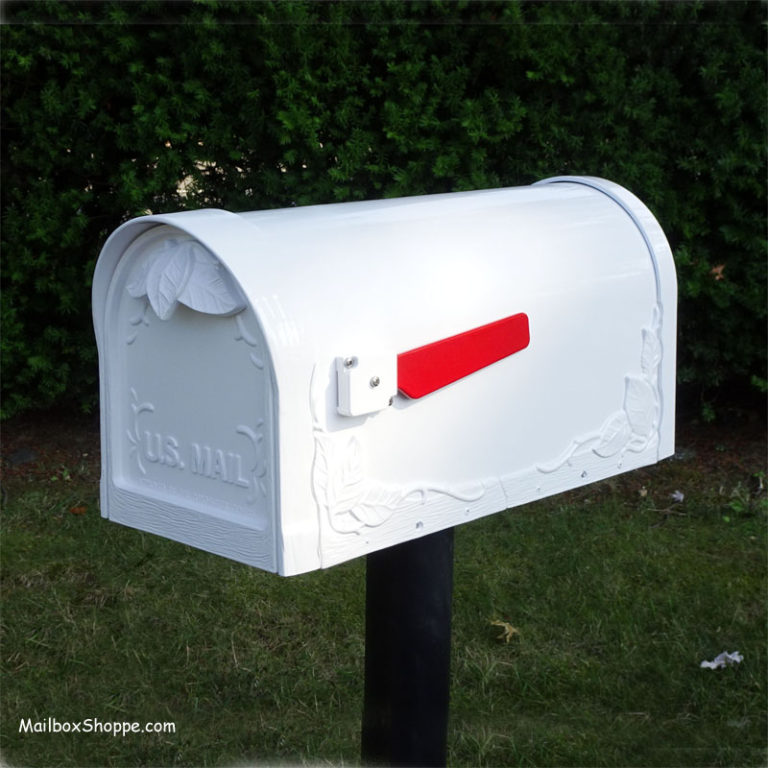 Floral Leaf Cast Mailbox