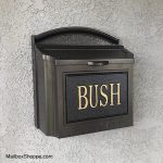 Whitehall Wall Mailbox & Custom Cast Address Plaque