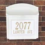 Whitehall Wall Mailbox & Custom Cast Address Plaque