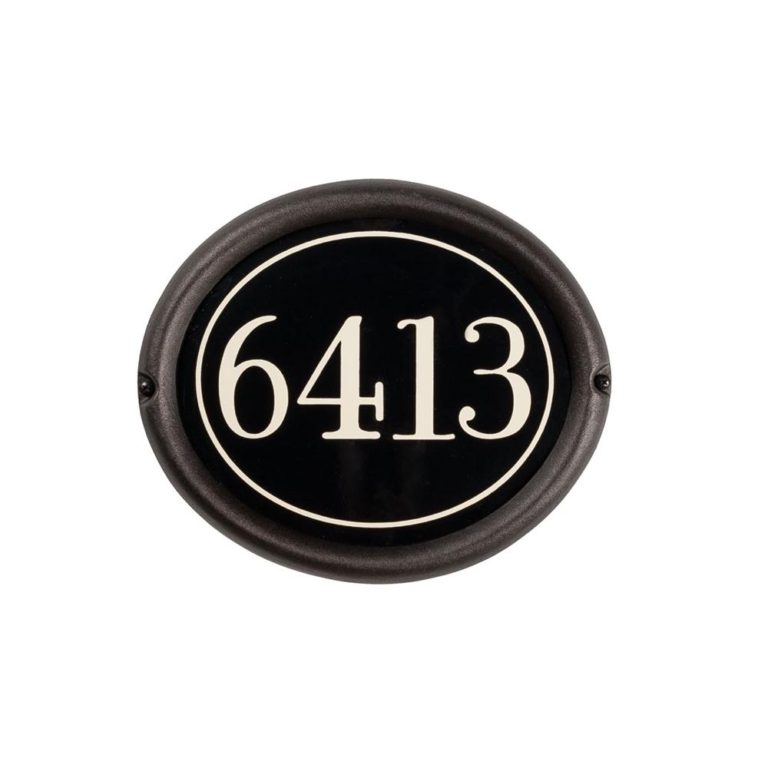 Porcelain Plain Oval - Mailbox Shoppe