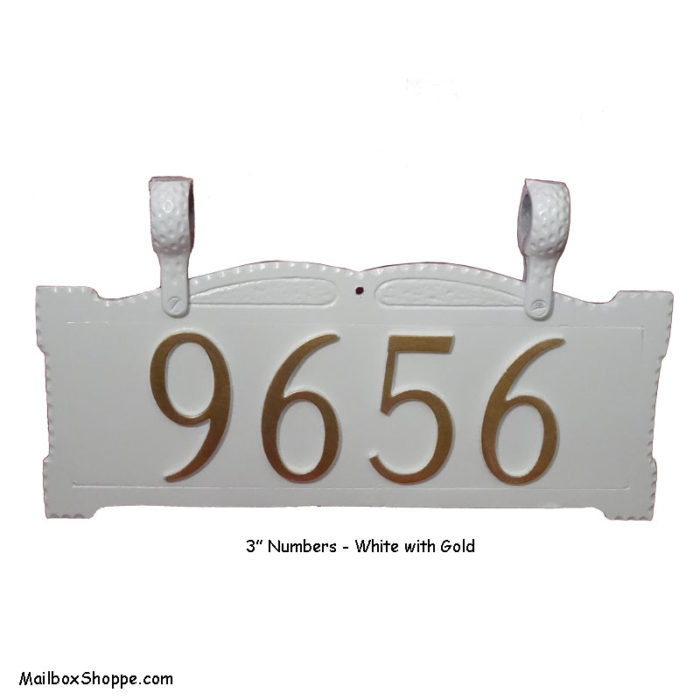 3" Clamp-On Light Pole Number Sign - Mailbox Shoppe
