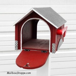 2-Door Covered Bridge Mailbox - Mailbox Shoppe