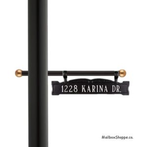 1-Line Clamp-On Light Pole Sign - Mailbox Shoppe