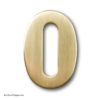 2 Inch Tall Brass Numbers - Mailbox Shoppe