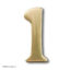 2 Inch Tall Brass Numbers - Mailbox Shoppe