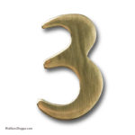 2 Inch Tall Brass Numbers - Mailbox Shoppe
