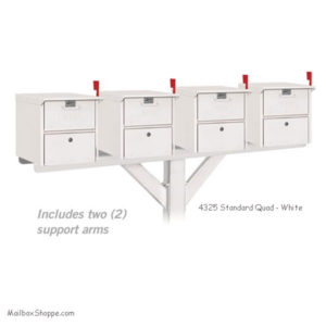 4325 Quad Standard Mailbox Package