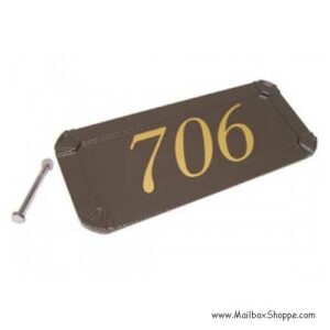 Keystone Number Plaque - Mailbox Shoppe