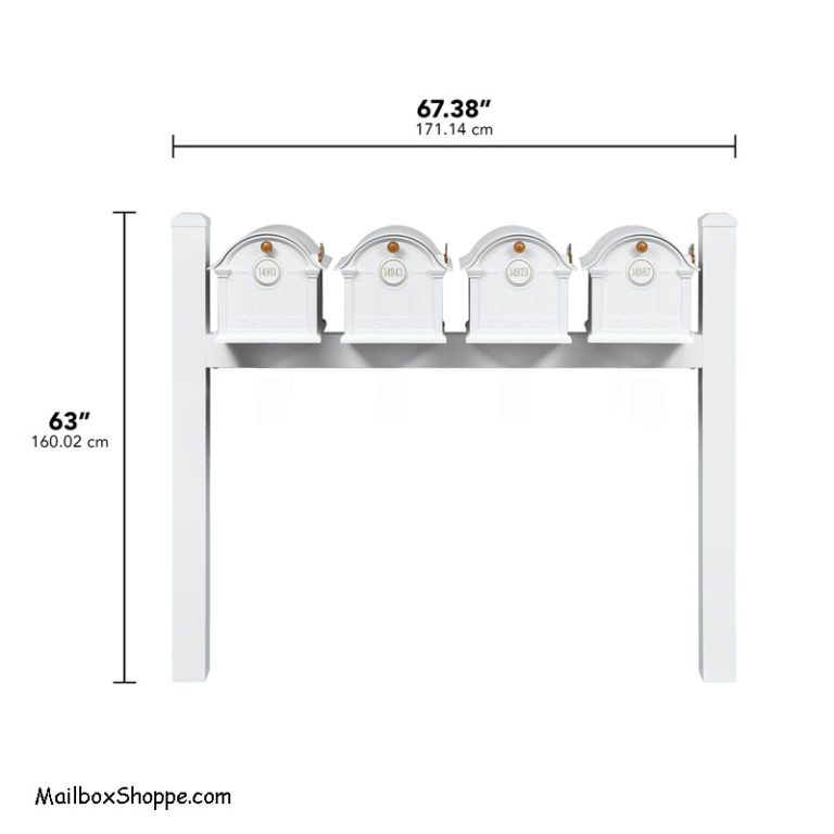 Balmoral Quad Mailbox Package
